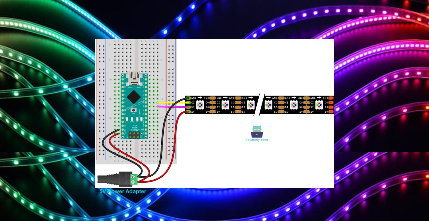 Arduino Nano - tira de LEDs Dotstar